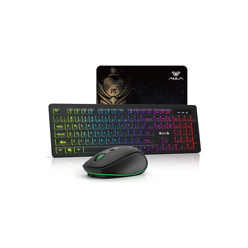 AULA AC208 WIRELESS GAMING KEYBOARD AND MOUSE COMBO PRICE IN BD | TECHLAND BD