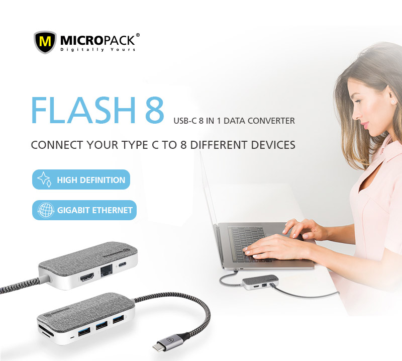 Micropack MDC-8 8 in 1 Flash Multi Port Type-C Data Converter Price in ...