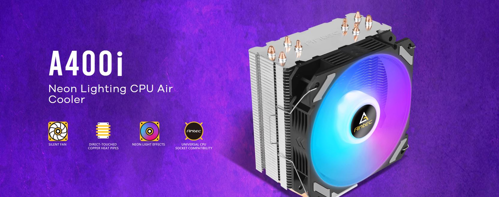 Antec A400i Neon Lighting CPU Air Cooler Price in BD