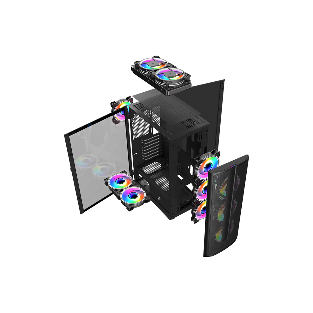 Buy 1STPLAYER FIREBASE X4 ATX/mATX GAMING CASE (BLACK) in Bangladesh ...