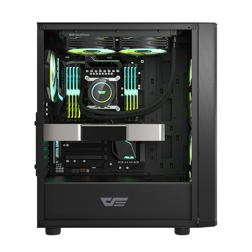 AIGO DARKFLASH DK360 ATX CASE (BLACK) Price in Bangladesh -Tech Land BD