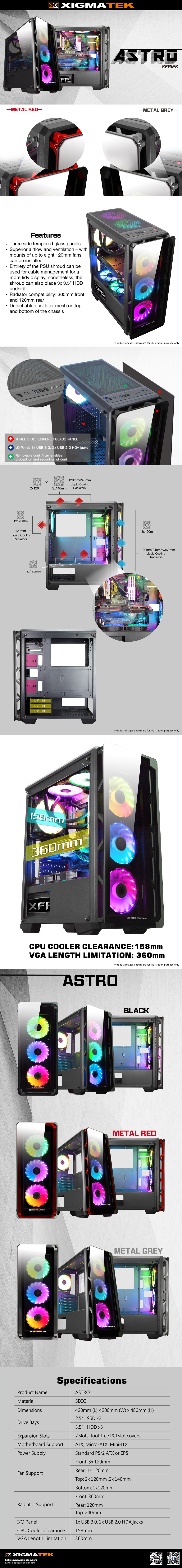 XIGMATEK ASTRO RGB GAMING CASING Price in BD | NetStar