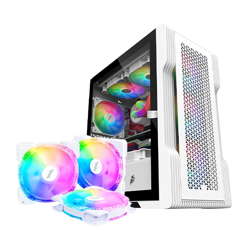 1stPlayer T3 Mesh Case with M1-D 3 RGB Fan pack Price in Bangladesh ...