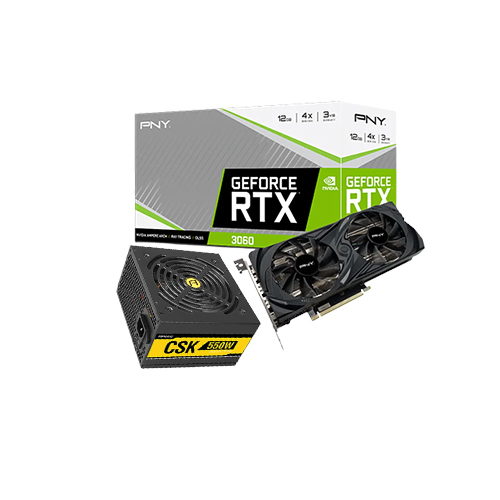 PNY GEFORCE RTX 3060 12GB GRAPHICS CARD WITH ANTEC CUPRUM STRIKE CSK ...