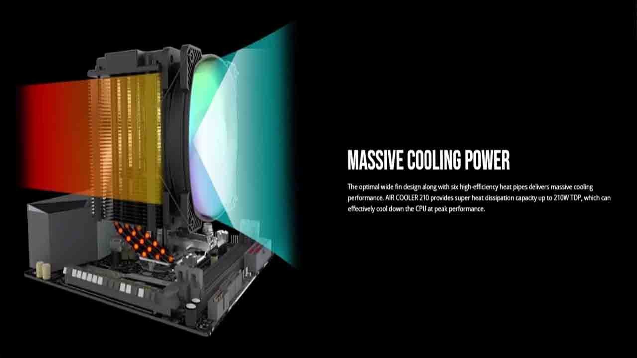 Montech Air Cooler 210 ARGB CPU Cooler Price in Bangladesh - Tech Land BD