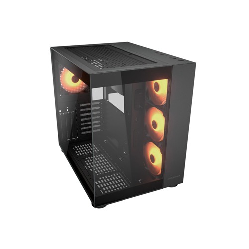 Cougar FV150 RGB Mid Tower Micro ATX Dual Chamber Computer Case-black ...
