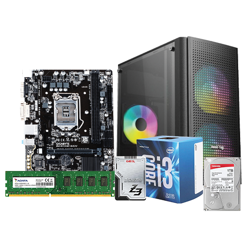 INTEL CORE I3 6TH GEN GIGABYTE H110M 8GB RAM 128GB SSD CORPORATE PC ...