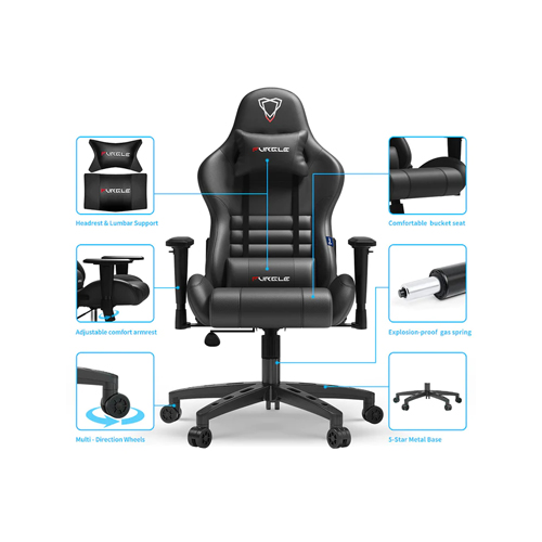 FURGLE CARRY SERIES RACING STYLE GAMING CHAIR-BLACK PRICE IN BD ...