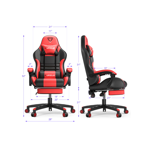 FURGLE PRO SERIES GAMING CHAIR WITH FOOTREST-RED PRICE IN BD | TECHLAND BD