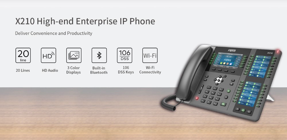 FANVIL X210 HIGH-END ENTERPRISE IP PHONE PRICE IN BD | TECHLAND BD