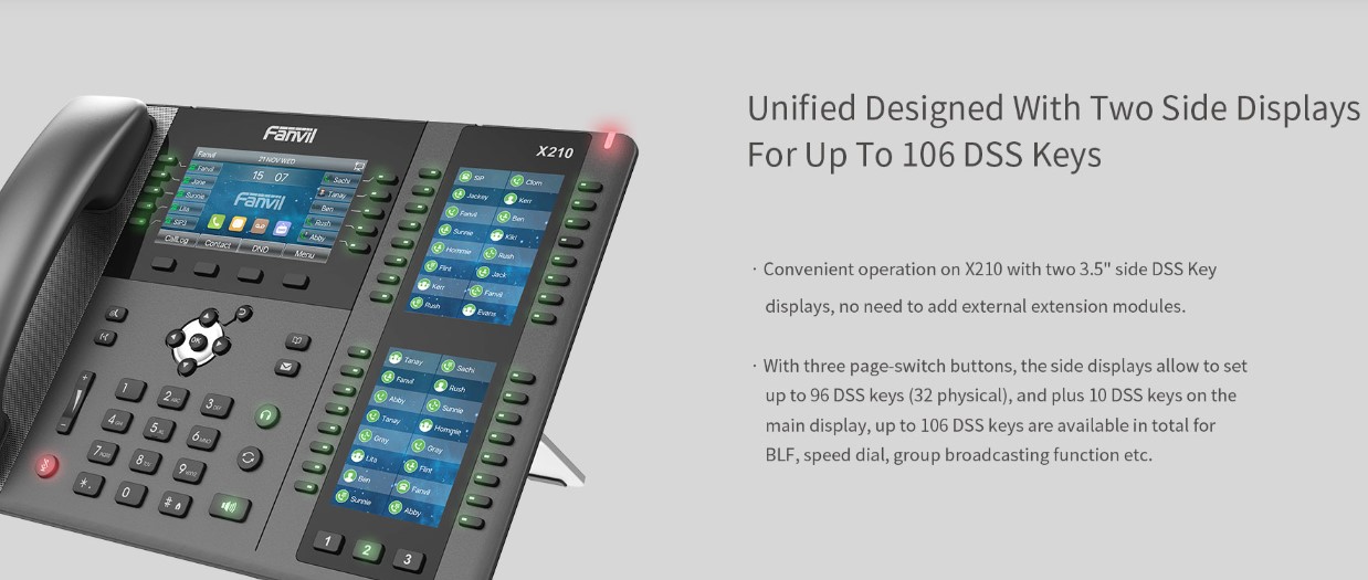 FANVIL X210 HIGH-END ENTERPRISE IP PHONE PRICE IN BD | TECHLAND BD