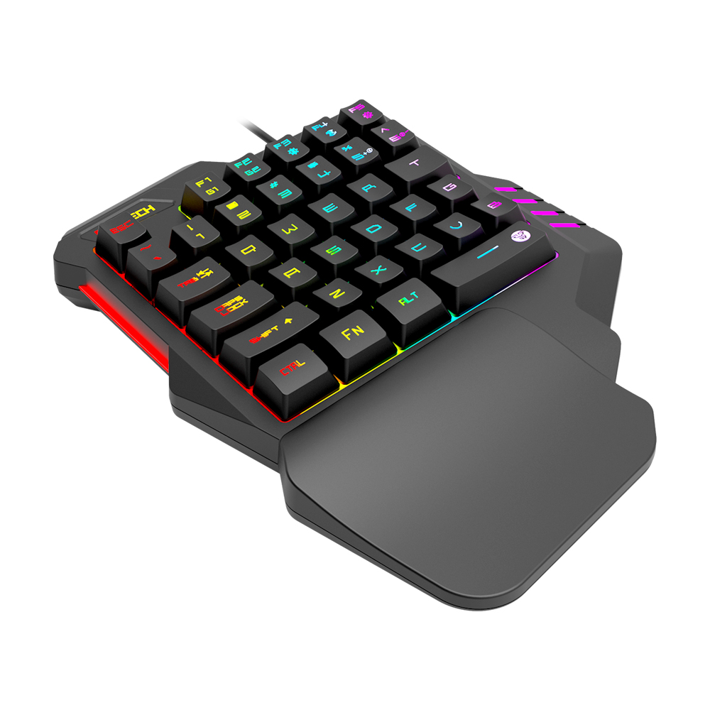 FANTECH ARCHER K512 RGB Waterproof Ergonomic 35Keys Mechanical One-Hand ...