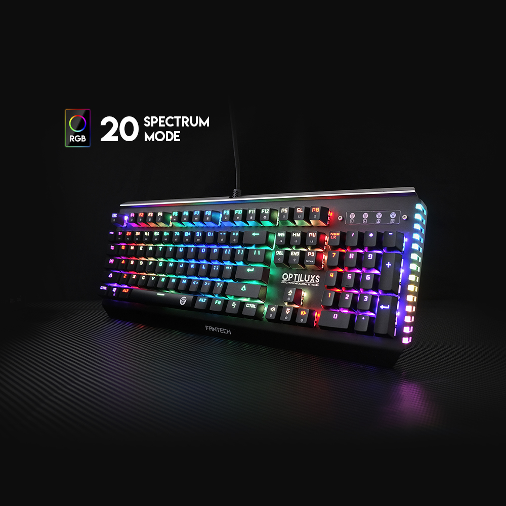 Fantech MK884RGB Optiluxs Full Size RGB Optical Switch Keyboard price ...
