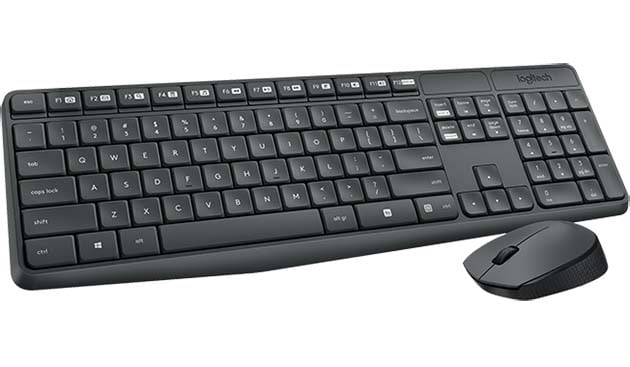 Logitech MK235 Wireless Keyboard and Mouse Combo - Grey at Best Price ...