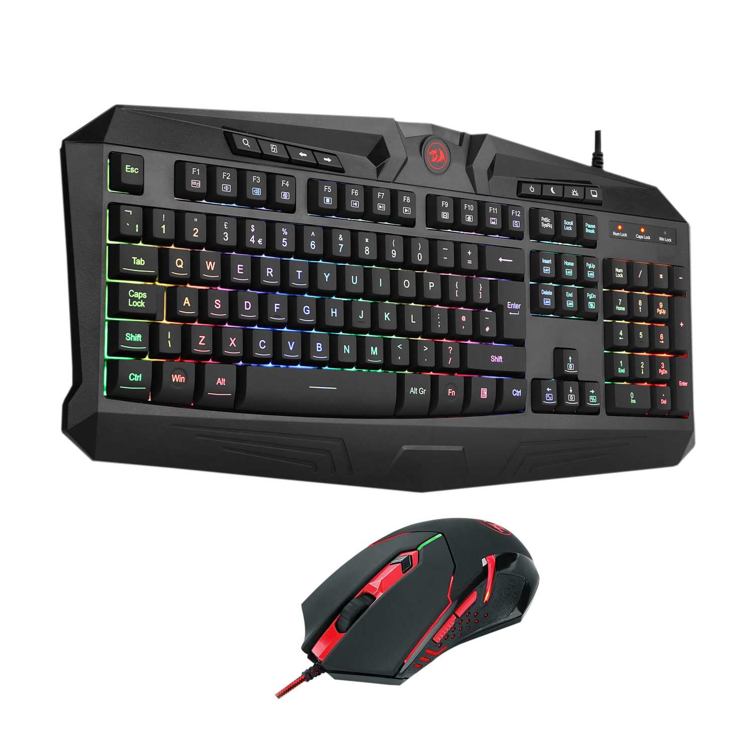 Redragon S101-UK RGB Gaming Keyboard and Gaming Mouse Combo Price in ...