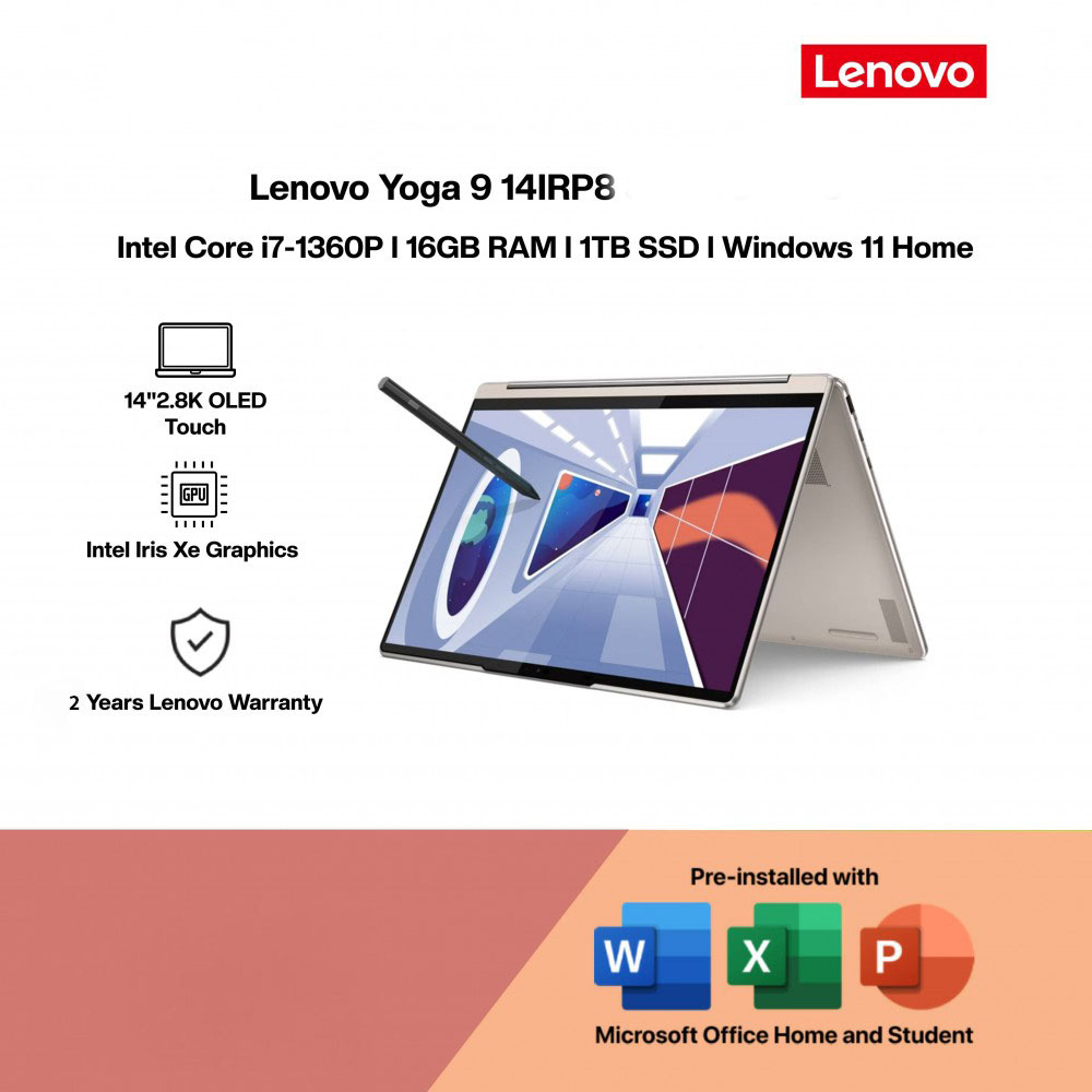 LENOVO YOGA 9 14IRP8 Core I7 13th Gen 14" Oled Touch Laptop Price In BD