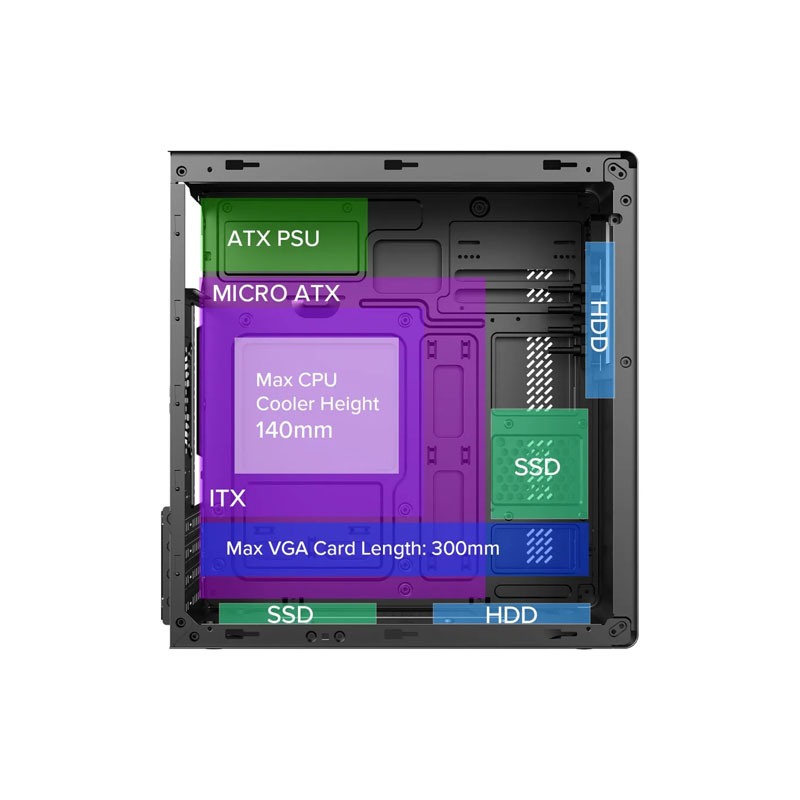 PC POWER PC401 DESKTOP CASING WITH PSU PRICE IN BD | TECHLAND BD