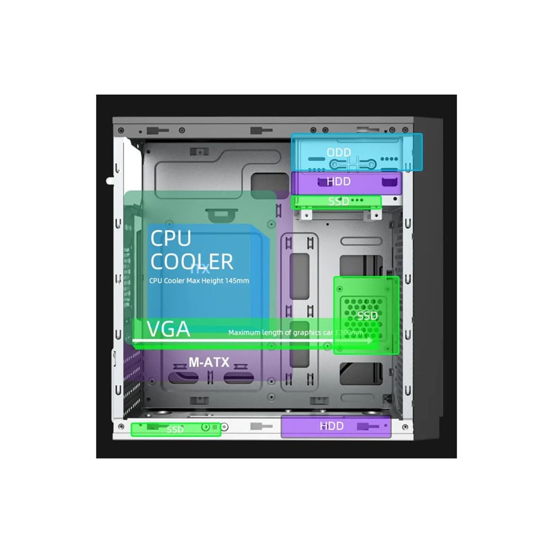 PC POWER PC402 DESKTOP CASING WITH PSU PRICE IN BD | TECHLAND BD