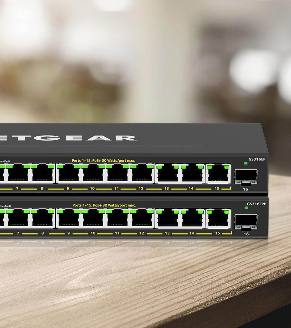 Netgear GS316EP 16-Port PoE+ Gigabit Ethernet Plus Switch