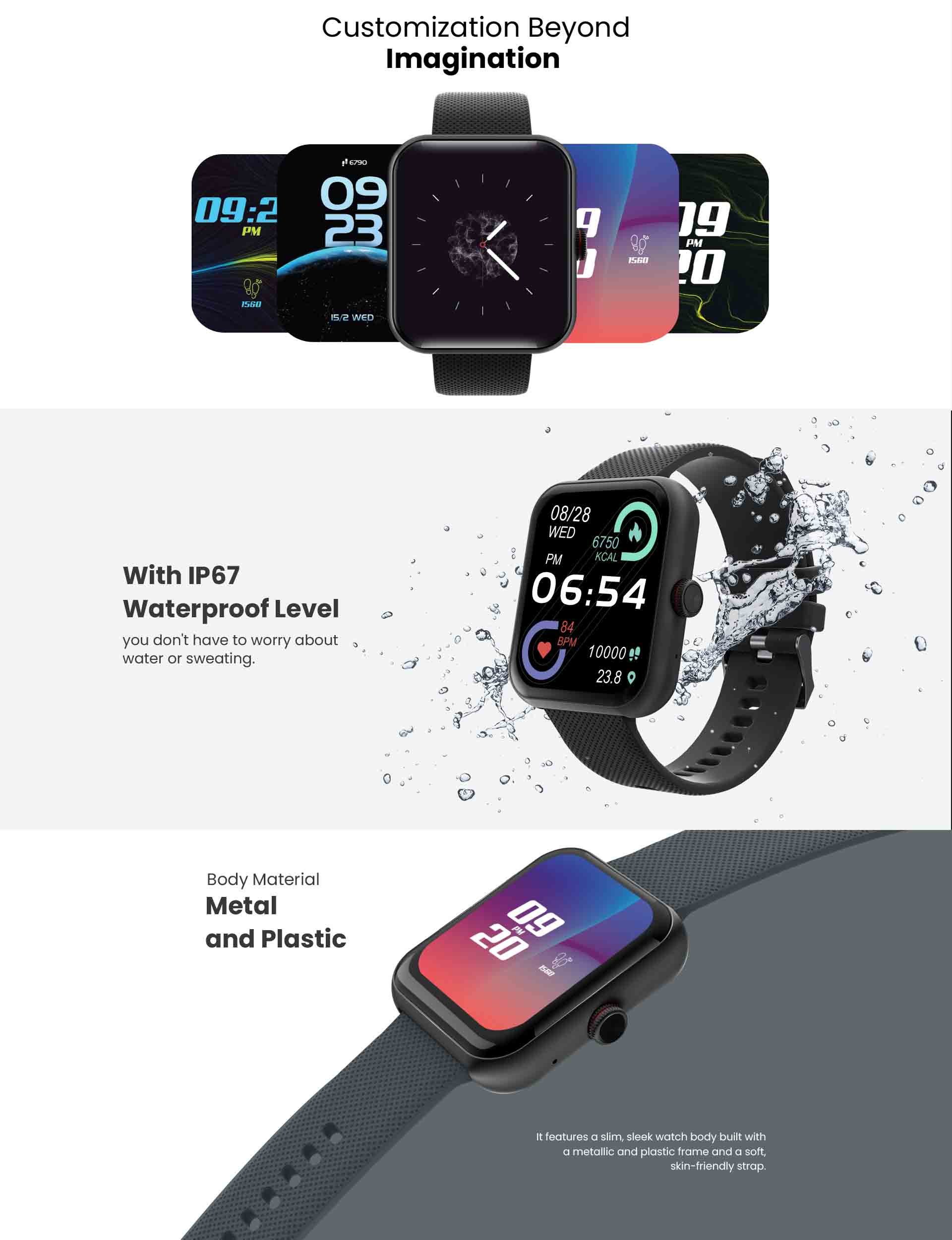 Buy Walton Tick WSWE6G 1.69-inch Smart Watch (Gray) in Bangladesh 2023 ...