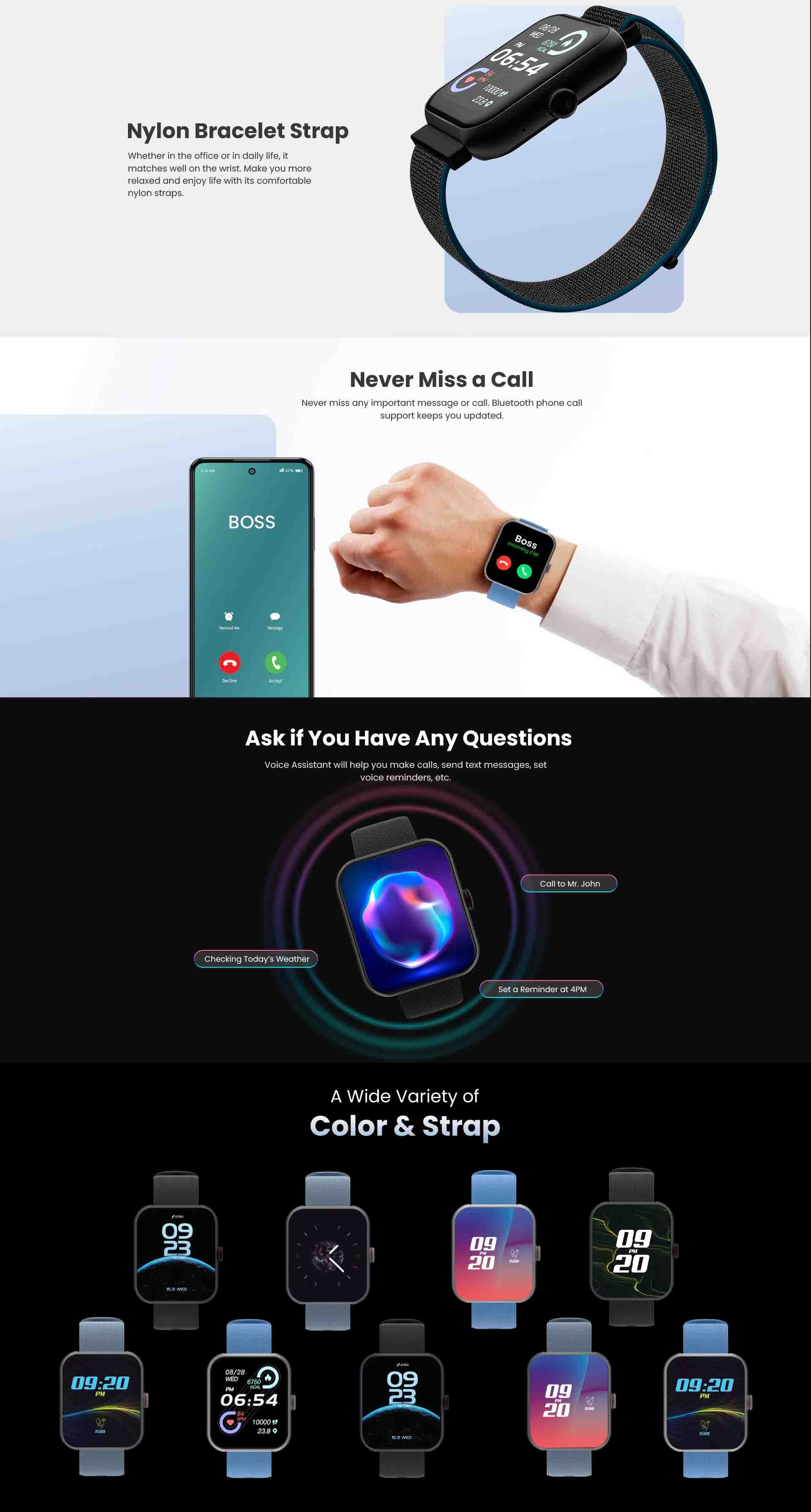 Buy Walton Tick WSWE6G 1.69-inch Smart Watch (Gray) in Bangladesh 2023 ...