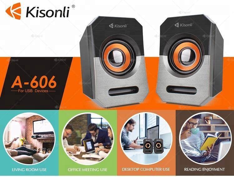 KISONLI A-606 Mini USB MULTIMEDIA SPEAKER price in BD | TechlandBD