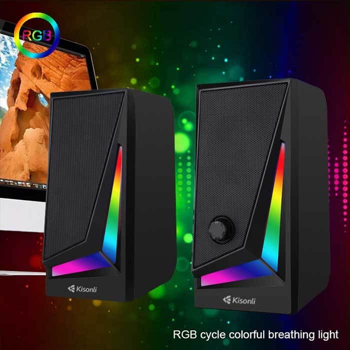 KISONLI X1 RGB LIGHT USB SPEAKER price in BD | TechlandBD