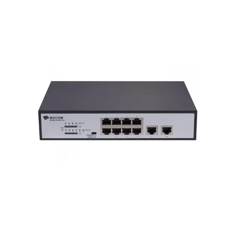 BDCOM S1010-8P-120 POE SWITCH PRICE IN BD | TECHLAND BD