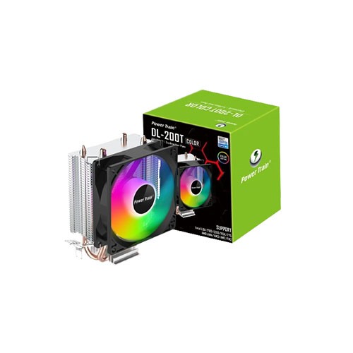 POWER TRAIN DL-200T COLOR CPU COOLER PRICE IN BD | TECHLAND BD